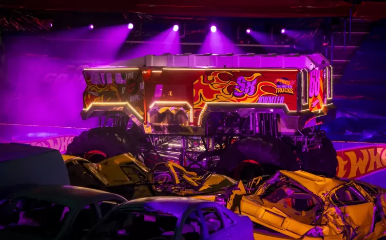 Hot Wheels Monster Trucks Glow Party Roars into Abu Dhabi