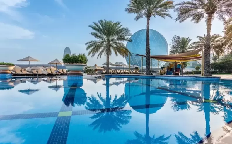 Sergio Ramos and Ilia Topuria at Al Raha Beach Hotel