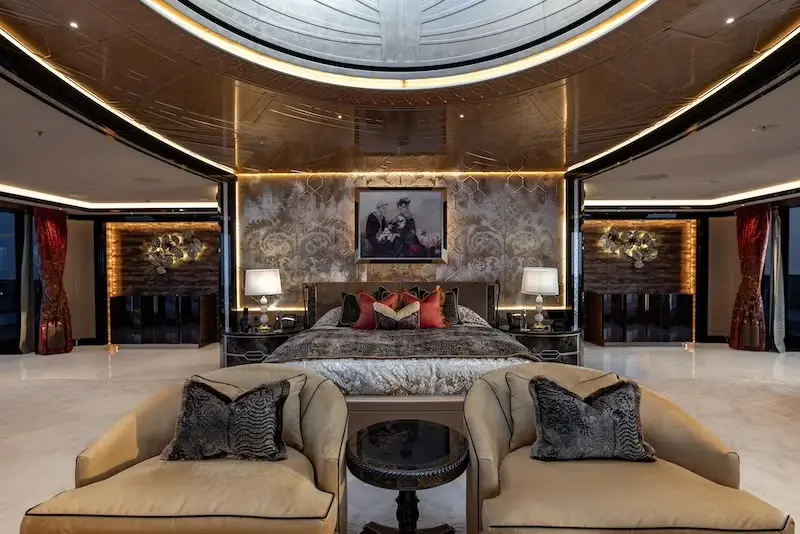 Inside the World’s Most Extravagant Yacht Owner’s Suites