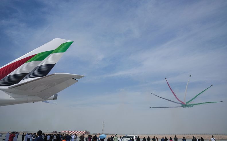 Emirates Aerial Display at Dubai Airshow 2025