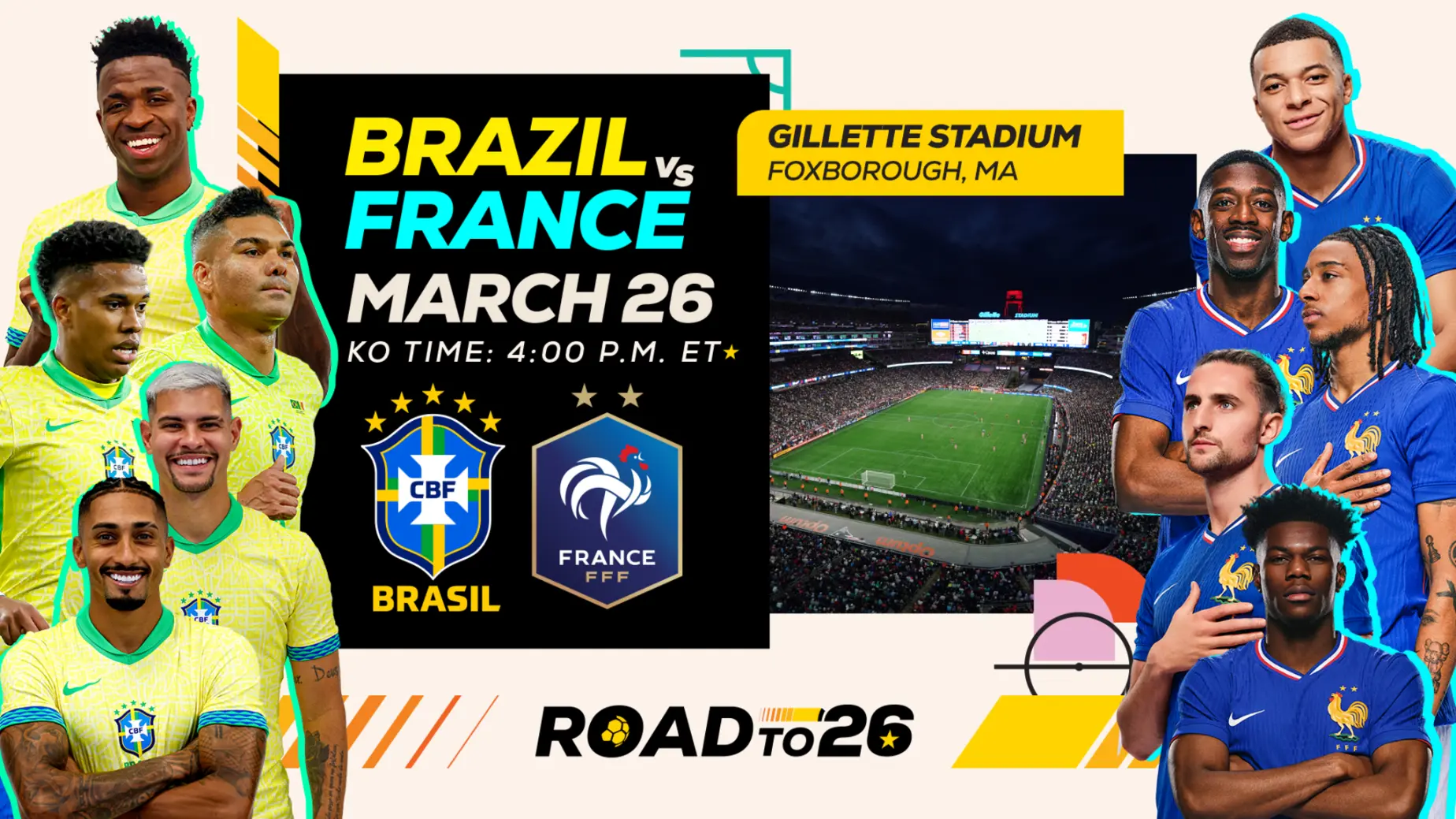 Brazil and France Ignite Road to 26 in a Global Friendly Now